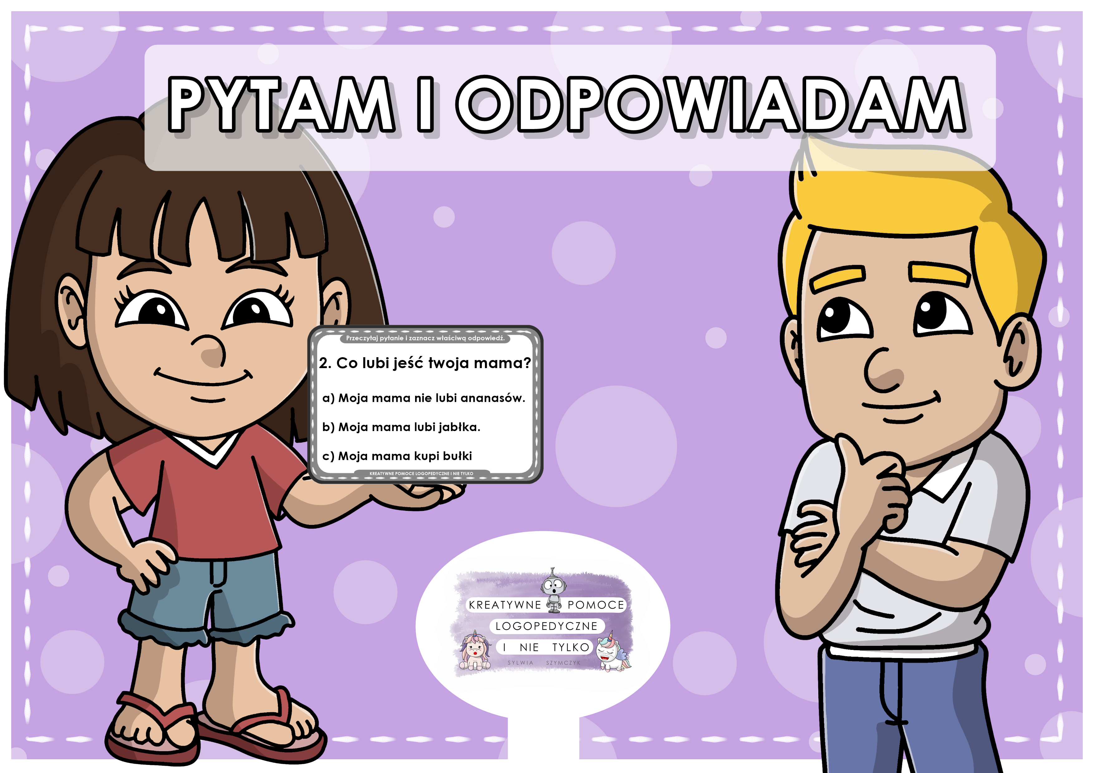 PYTAM I ODPOWIADAM Kreatywne pomoce logopedyczne i nie tylko - Wsparcie ...